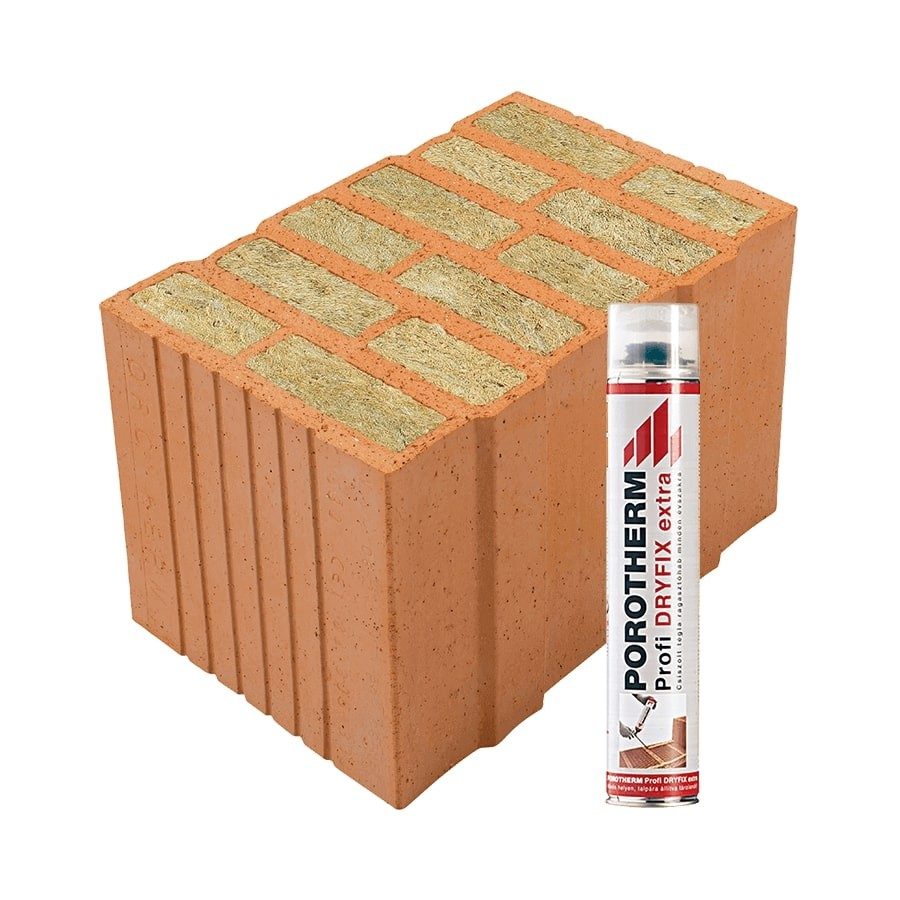 Porotherm 38 Thermo Rapid tégla Dryfix - Wienerberger